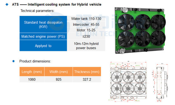 Hot Sale Oil Saving and Noise Reduction Cooling System for Hybrid Bus with best price
