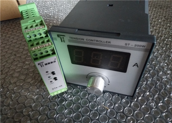 DC 24V Power Tension Amplifier Connecting Two Load Sensors Green Color Tension Signal Amplifier supplier
