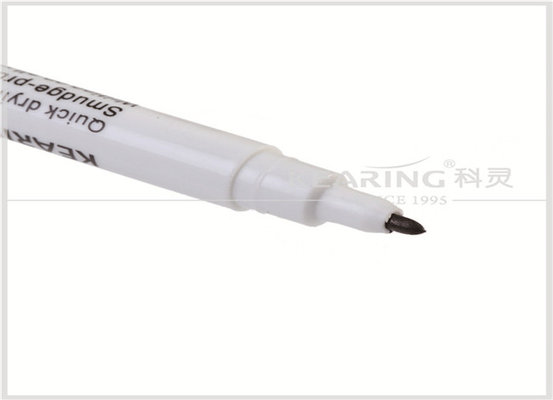 Oil based ink 1.0mm fiber tip permanent non washable quick dry marker with black ink QB10