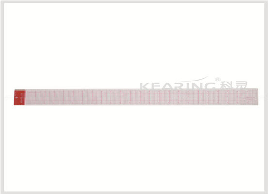 Transparent red Kearing pattern making ruler 24'' for fashion design 8248