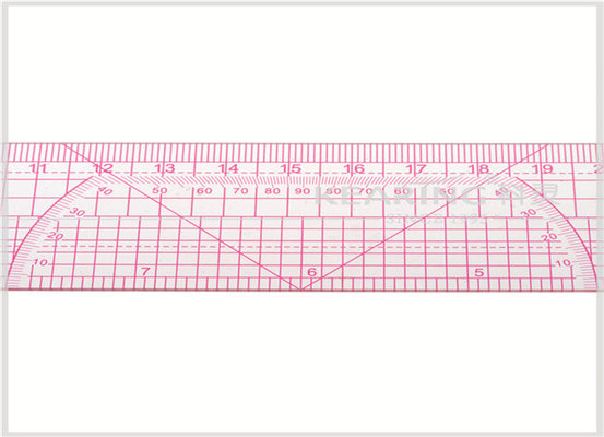 Kearing Flexible Plastic Fashion Design 30cm & 12 '' Pattern Making Ruler for Sew Tailors Student