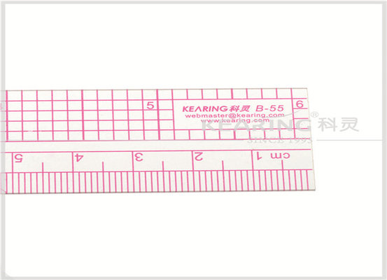 6'' / 15 cm Durable Plastic Kearing Graph Ruler Sandwich Line B-55