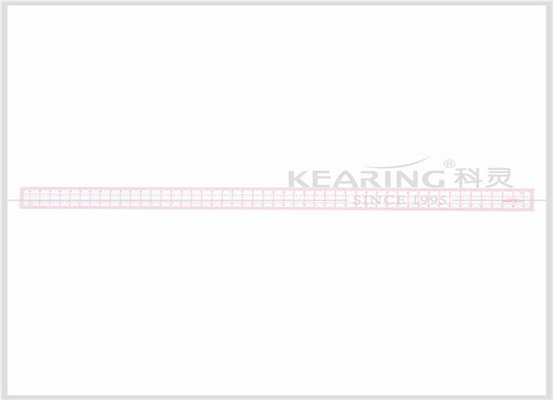 Transparent  Flexible gridded ruler 50cm for fashion design 8008
