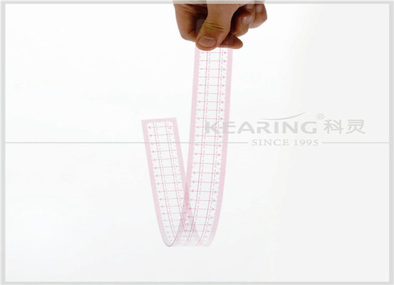 Transparent  Flexible gridded ruler 50cm for fashion design 8008