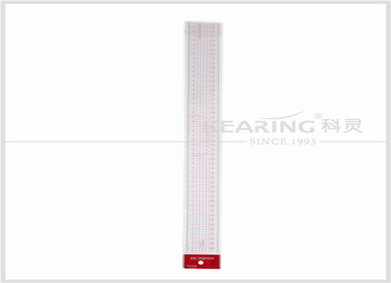 50 cm Clear Plastic Multi Use Pattern Making Ruler ( Sandwich Line ) Lifetime Guaranteed # 8004