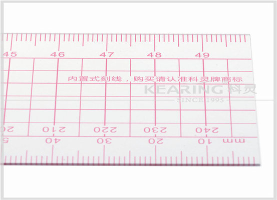 50 cm Clear Plastic Multi Use Pattern Making Ruler ( Sandwich Line ) Lifetime Guaranteed # 8004