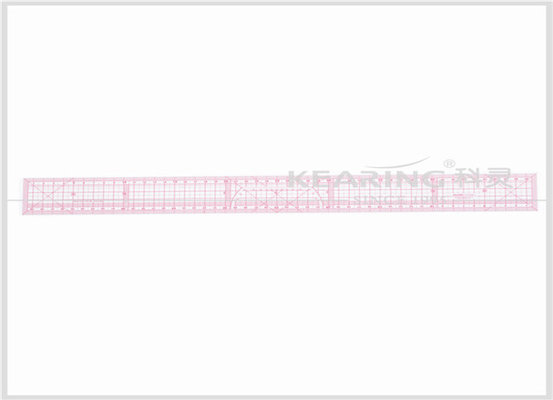 Kearing Multi Use Plastic Pattern Making Ruler 50cm Grading Rule with Protractor # 8003