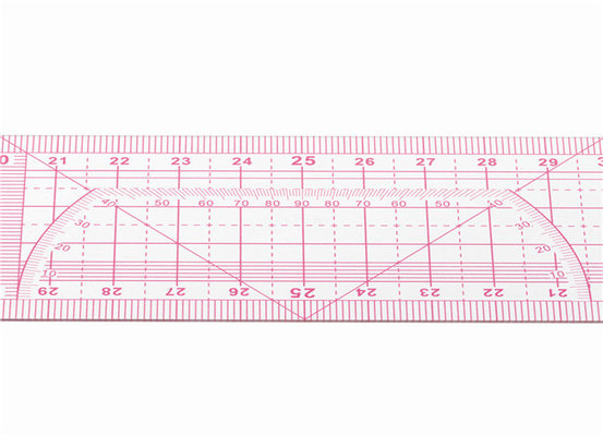 Metric Fashion Design Kearing 50cm Plastic Pattern Making Ruler ( Sandwich Line ) # 8002
