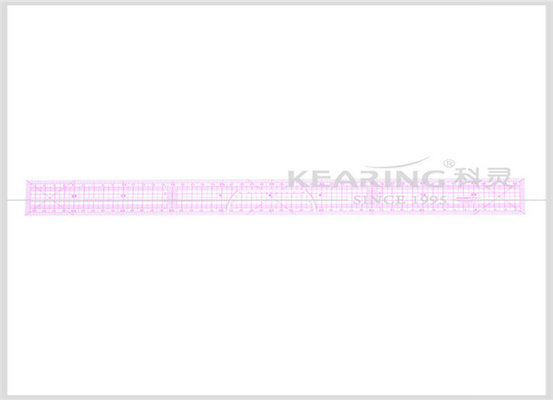 50 cm Professional Metric Plastic Fashion Design Pattern Making Ruler with Protractor # 8001