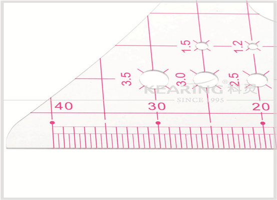 Kearing  Plastic Triangle Scale Ruler for sewing market  8514