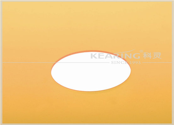 Kearing Garment Ruler yellow transparent plastic metric 60cm for Fashion Design 6460B