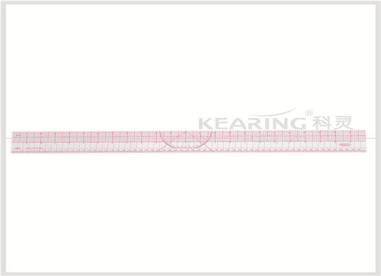Kearing Durable Plastic 24'' & 60cm Pattern Making Ruler with Protractor for Fashion Design # 8097