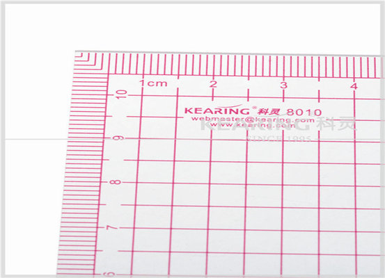Kearing Flexbiel Quilting Ruler / Square Shaped Pattern Making Ruler with Sandwich Line Scales