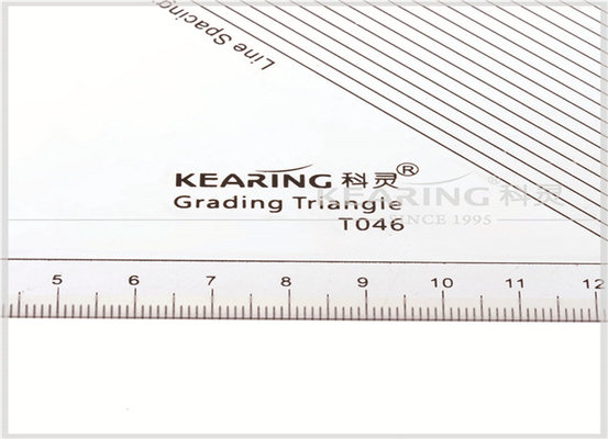 40cm acrylic  3.0mm thickness triangle Quilting Rulers with screen printing T046