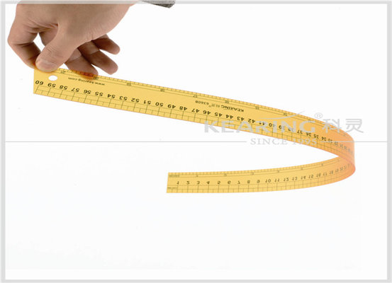 Kearing brand 1.2mm thickness 60cm screen printing plastic garment ruler for fashion student# 6360B