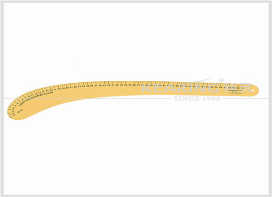 Kearing brand 1.2mm thickness 61cm screen printing plastic garment ruler for fashion design# 6261B