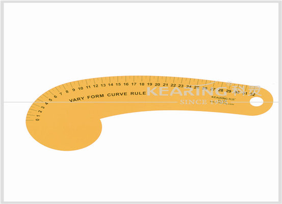 Kearing brand 1.2mm thickness 32cm screen printing plastic garment ruler for fashion student# 6132B
