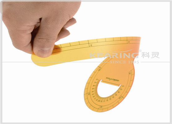 Kearing brand 1.2mm thickness screen printing plastic French curve ruler for fashion design # 6045B