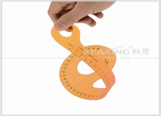 Kearing brand 40cm 1.2mm thickness screen printing plastic garment ruler for pattern making# 6040B