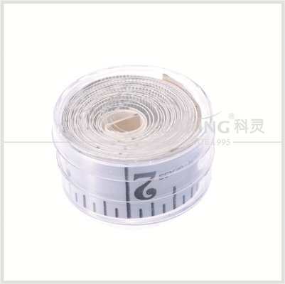 White Measuring Tape 150cm / 60'' Pocket Sewn Tape Measure ( 2.0mm width) in Plastic box # KH020