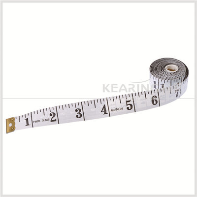 White Measuring Tape 150cm / 60'' Pocket Sewn Tape Measure ( 2.0mm width) in Plastic box # KH020