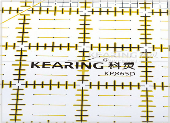 Screen printing quilters square rulers  with kearing brand KPR65D