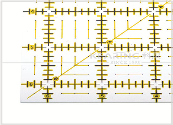 Screen printing quilters square rulers  with kearing brand KPR65D