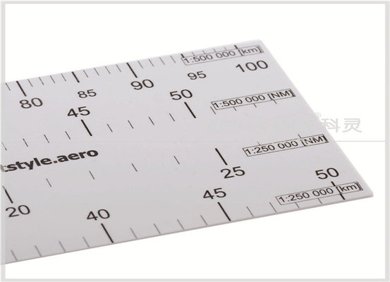 Aviation Supplies Flexible Plastic NM Scale Ruler  for Pilot Flight Training KNM-6