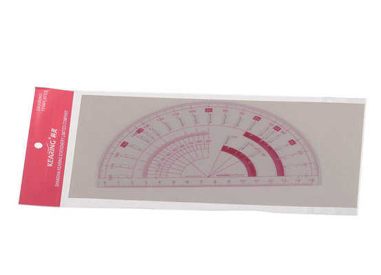 15cm Flexible Plastic Protractor with Sandwich Line Scale Markings 180 Degree P101