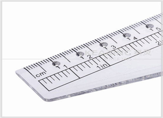 Clear Rigid Plastic  Parallel Rolling Ruler 30 cm / 12''  for Art Design MPR30
