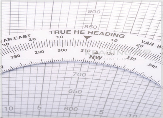 Slide flight computer E6B Plotter with nautical and statute scales