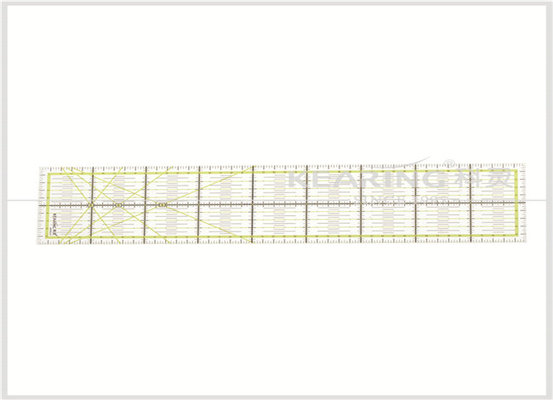 Metric Patchwork Rulers 45 x 10 cm Rigid Plastic Sew Design Quilt Template KPR4510