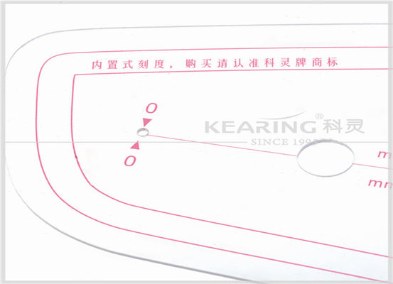 Kearing Plastic Vary Form Curve Ruler for Fashion Design transparent & flexible # 6405
