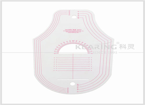 Kearing Flexible Plastic Fashion Design Ruler with Protractor for Sew Area #6404