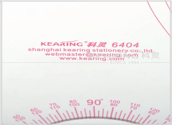 Kearing Flexible Plastic Fashion Design Ruler with Protractor for Sew Area #6404