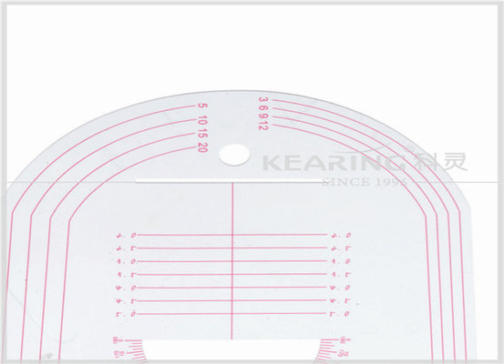 Kearing Flexible Plastic Fashion Design Ruler with Protractor for Sew Area #6404