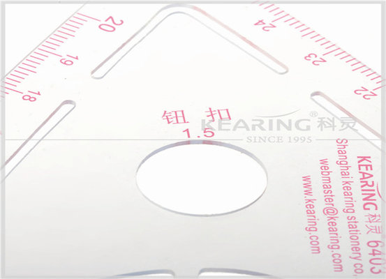 6403 Durable Vary Form Curve Ruler Sandwich Line with Button Holes