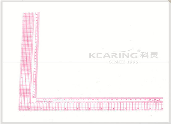 12 inch Kearing 5812 L Shaped Ruler Clear Durable Plastic Garment Design Ruler