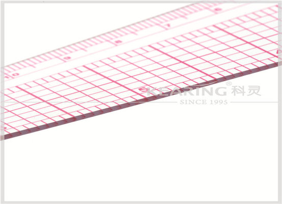 Flexible L Shaped Ruler 12'' / 26 cm Clear Plastic Garment Design Ruler for Sew Area 5812