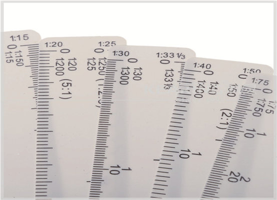 Kearing Flexible Plastic Fine Shaped engineering scale ruler  with Different Proportions