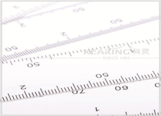 Plastic Engineer Scale Ruler with Different Proportions inside Leather Sheath # 8500-6