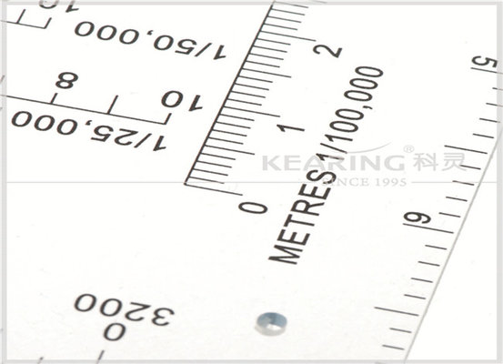 2.0mm thick plastic R.A.6 inch Protractor field kit required by MOD  KMP-1