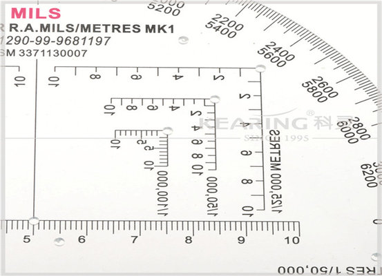 Calibrated in both Degrees and Mils Meters field kit  with greater versatility