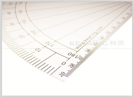 Kearing Half Moon Shaped Rigid Plastic professional protractor 30cm for Sewn Tailor Fashion Design Usage P1030