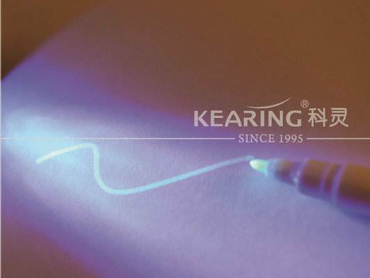Kearing Permanent Invisible Marker Pen Blue Ink only Visible under UV Lamp for Secret Marking