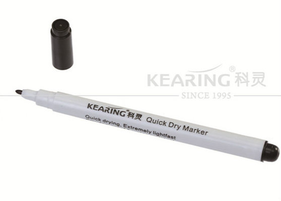 Oil based ink 1.0mm fiber tip permanent non washable quick dry marker with black ink QB10