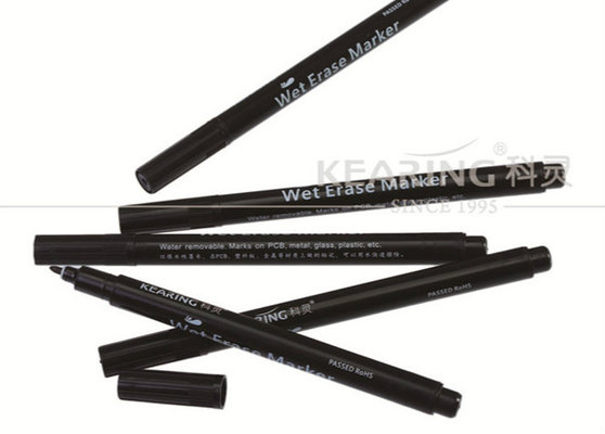 WE20 Fiber tip wet erase pen write on the surface of plastic glass