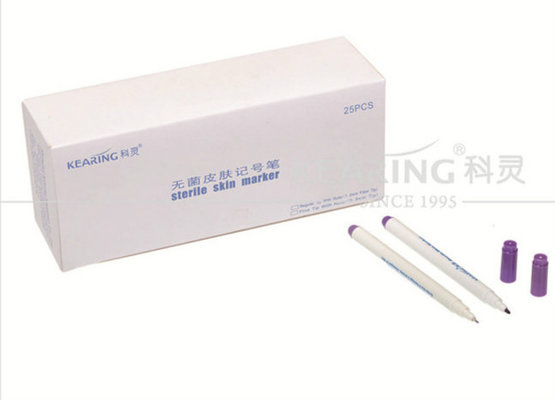 Violet ink Surgical Skin Marker inside Steriled Bag for Hospital Medical