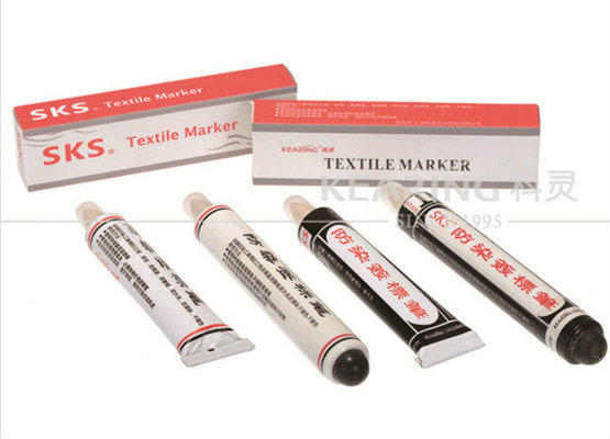 Permanent Yellow Color Textile Marker Pen with Rubber Bulb for Long Time Marking on Textile