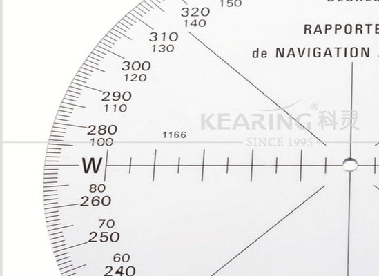Round Shape Plastic Aviation Protracotr 360 Degree for Flying Direction Guiding KRP-1